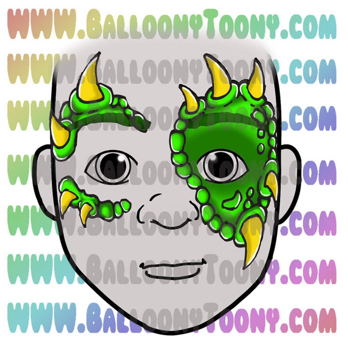 FACE PAINT MENU Page of Various Designs 10 Image Bundle - Face Painting ...