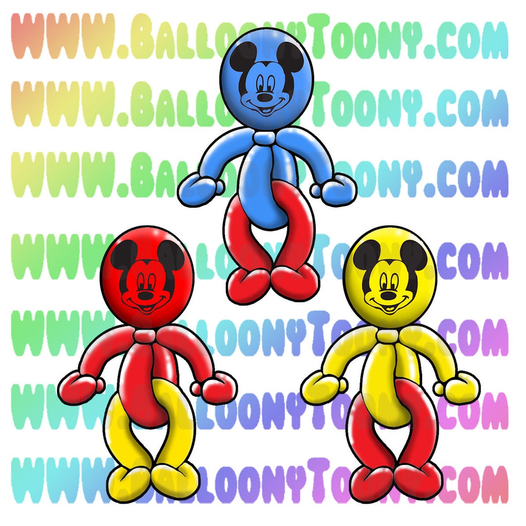 Loopy Loop Balloon Animal 4 Image BUNDLE - Balloon Menu Clipart ...