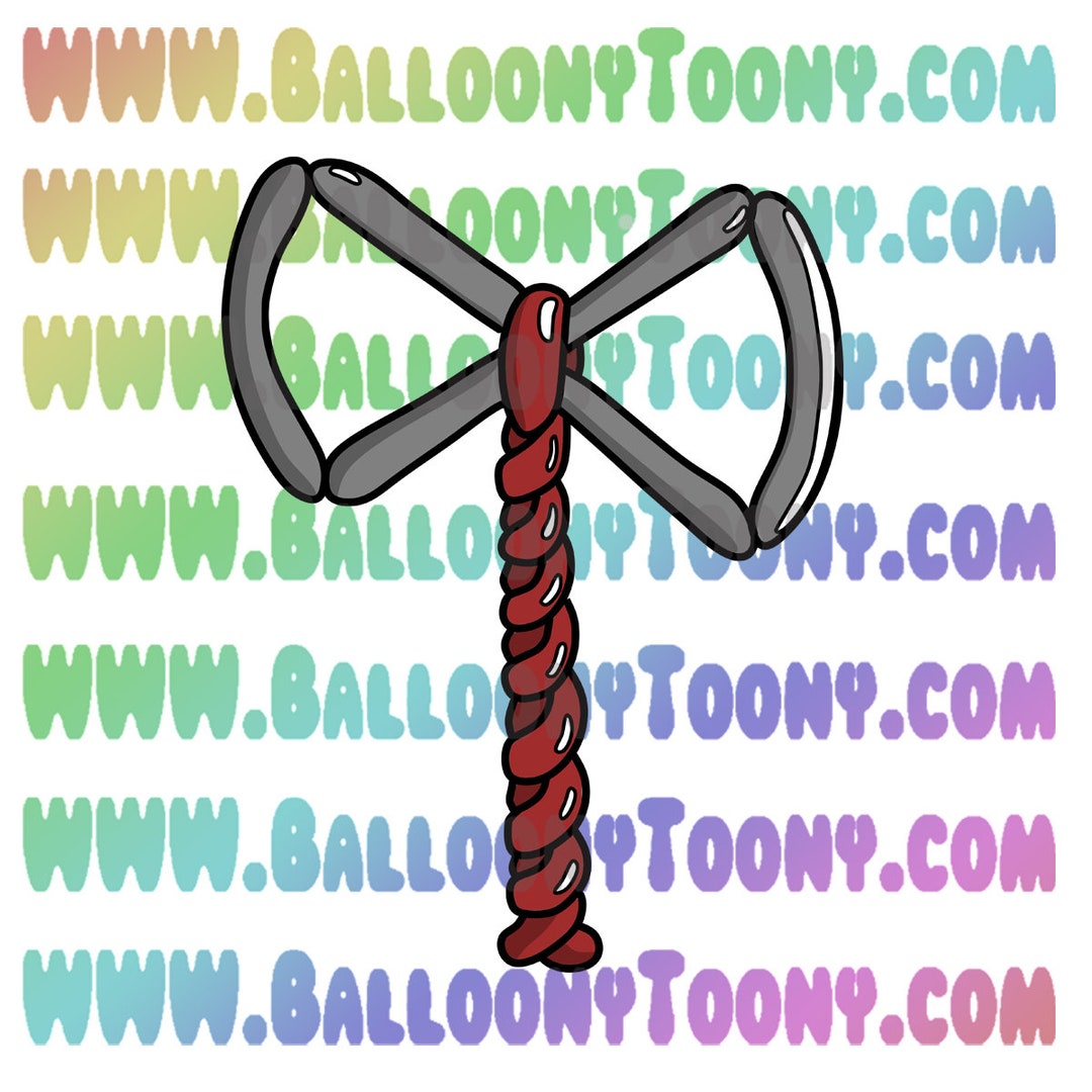Paul the Unpoppable's Art - Balloon Axe - Balloon Menu Clipart - Etsy
