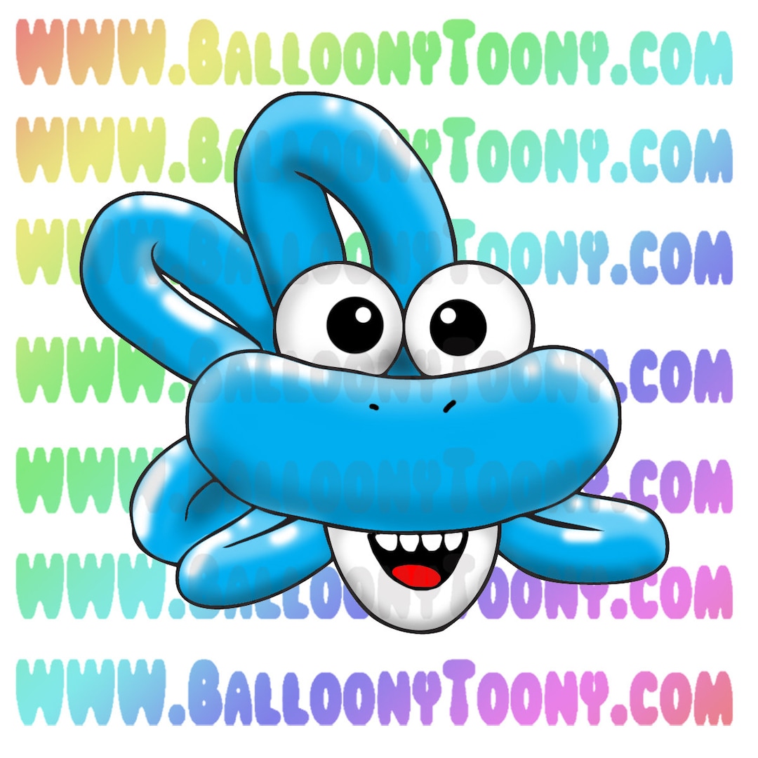 Shark Balloon Animal Image - Balloon Menu Clipart - Etsy