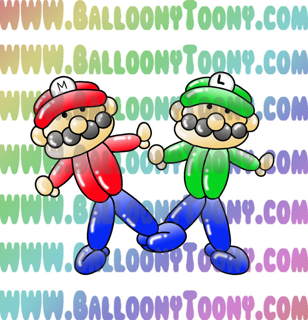 Plumber Balloon Animal Images BUNDLE Balloon Menu Clipart - Etsy