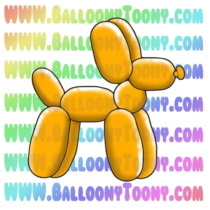 Basic Dog (2 Versions) Balloon Animal 21 Images BUNDLE - Balloon Menu ...