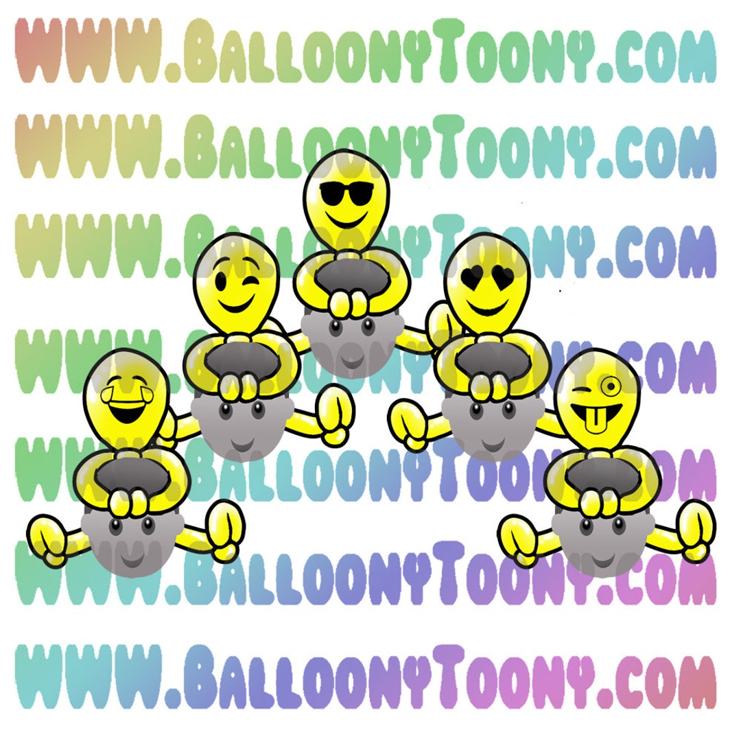 Emoji Hitchhiker Hat Wearable Balloon Animal Image - Balloon Menu ...