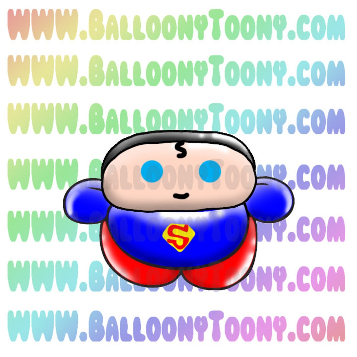 Chibi Super Hero Balloon Animal 8 Images BUNDLE - Balloon Menu Clipart ...