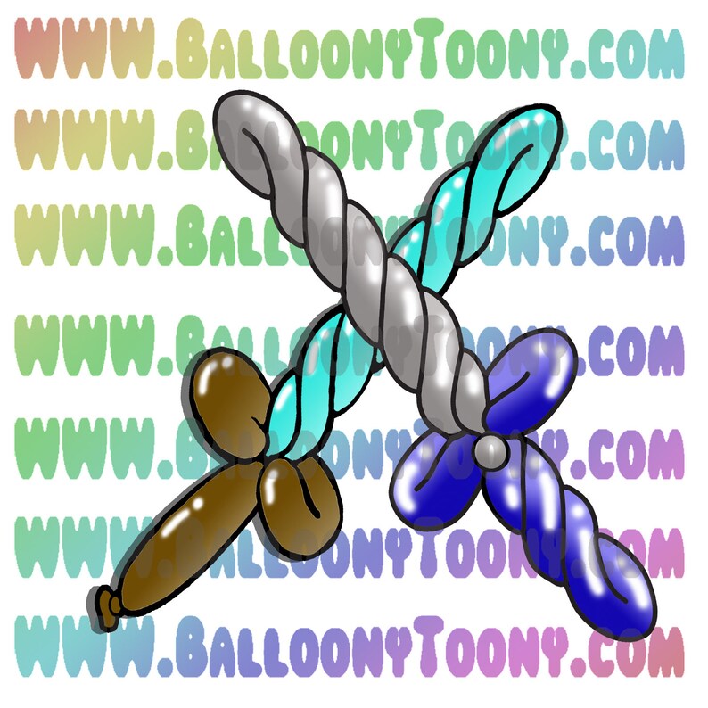 Ultimate Sword BUNDLE Balloon Animal Image - Balloon Menu Clipart - Etsy