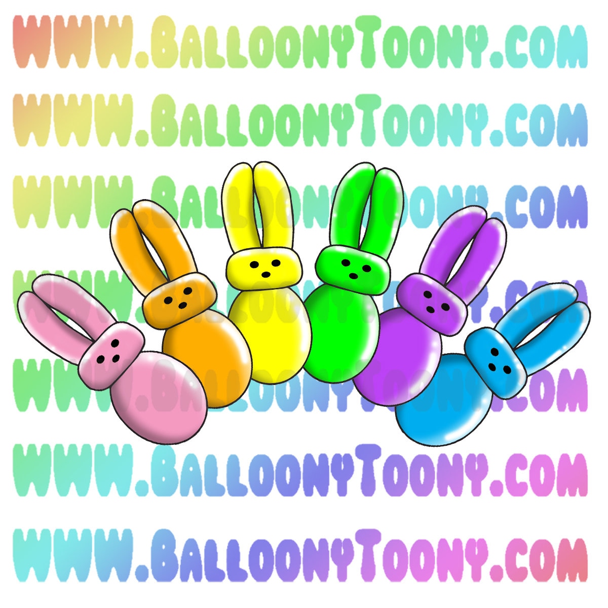Juan Gonzales Bunny Peep Balloon Animal 8 Image BUNDLE -balloon Menu ...