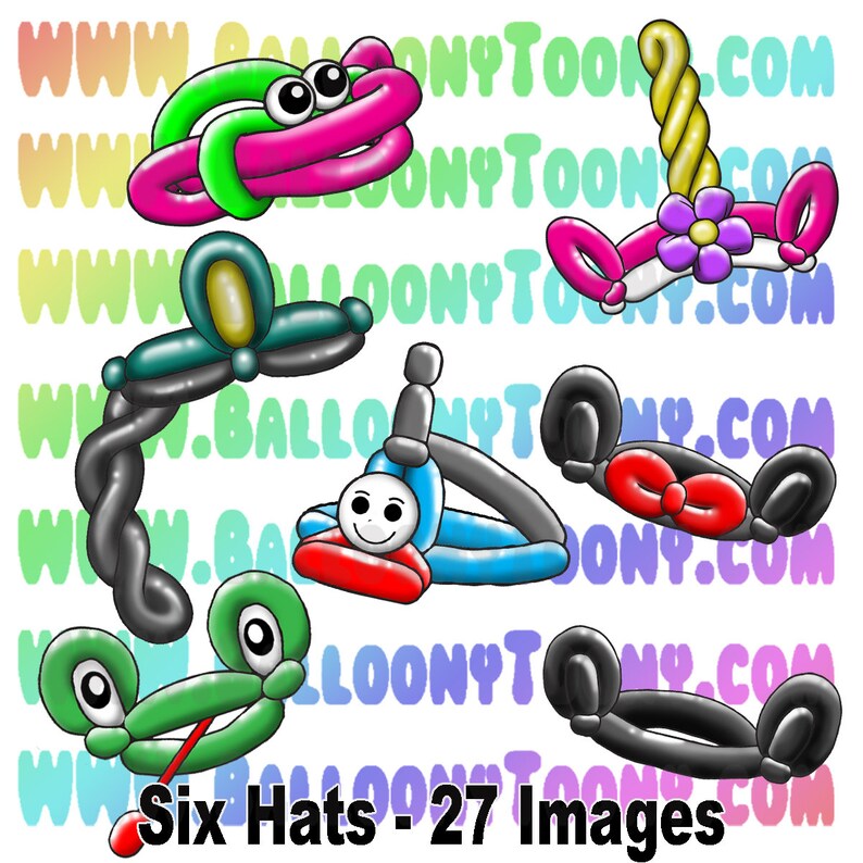 Teresa Forst - Shades the Clown's Hats, Hats & More Hats Balloon Animal ...