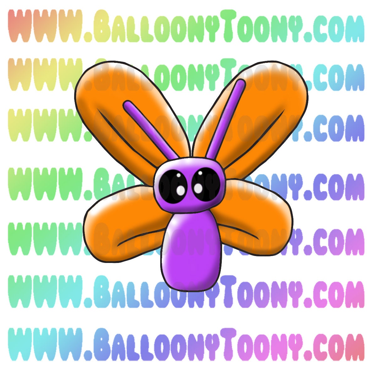 Butterflies Balloon Animal 7 Image BUNDLE - Balloon Menu Clipart ...