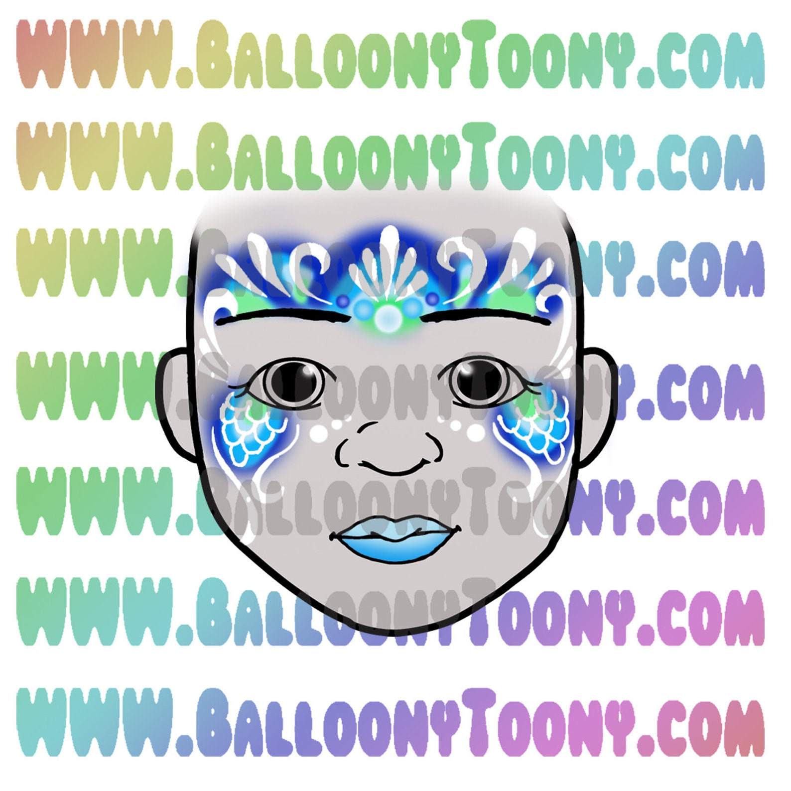 FACE PAINT MENU Pretty Faces 8 Image Bundle Face Painting Menu Page ...