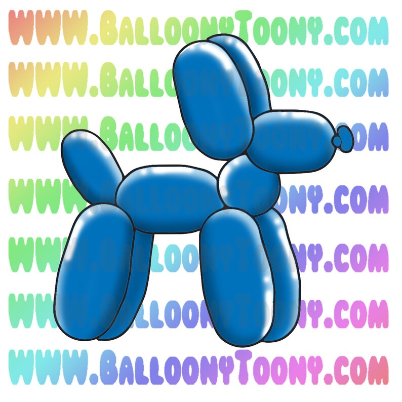 Basic Dog 2 Versions Balloon Animal 21 Images BUNDLE Balloon Menu ...