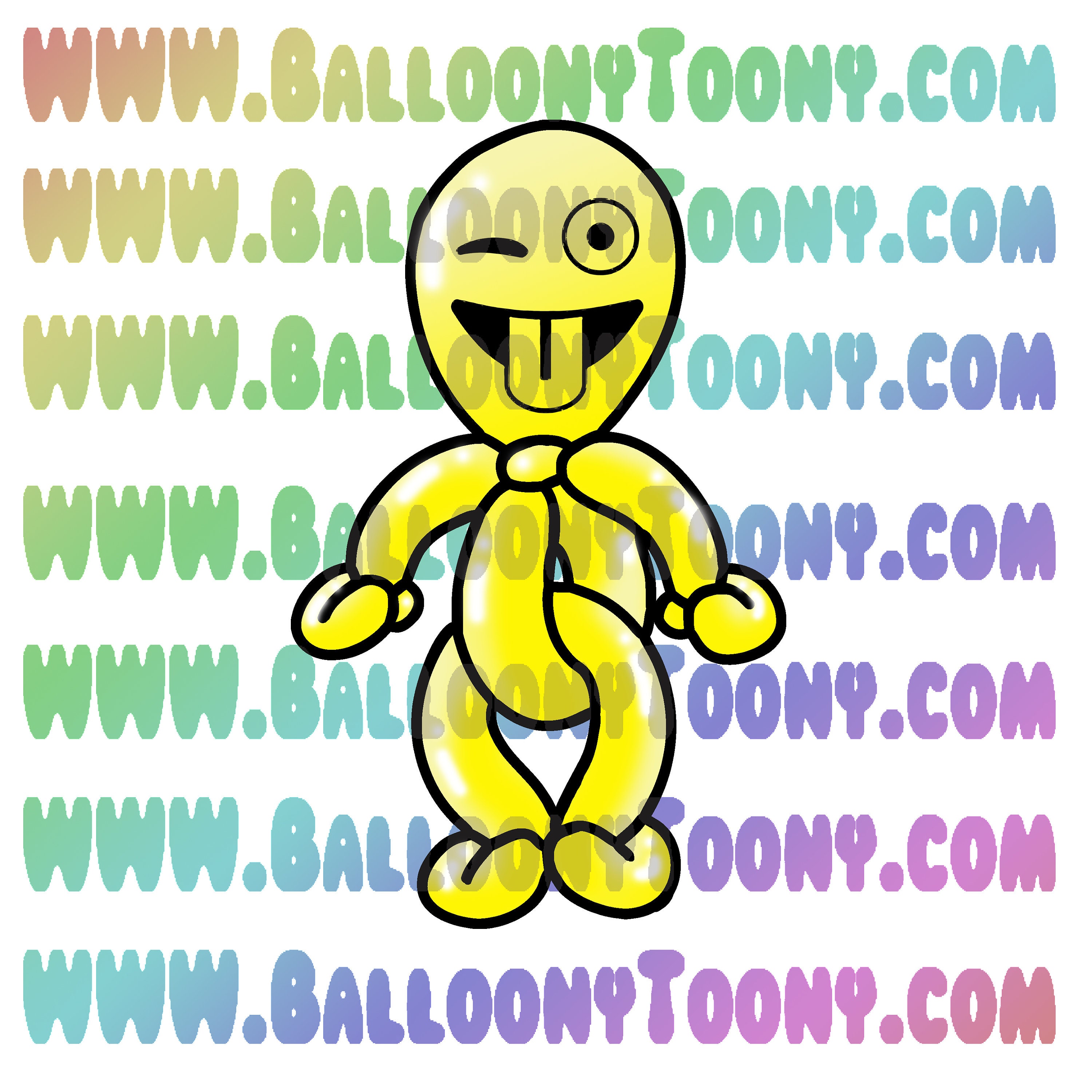Loopy Loop Emoji Balloon Animal Image Balloon Menu Clipart - Etsy