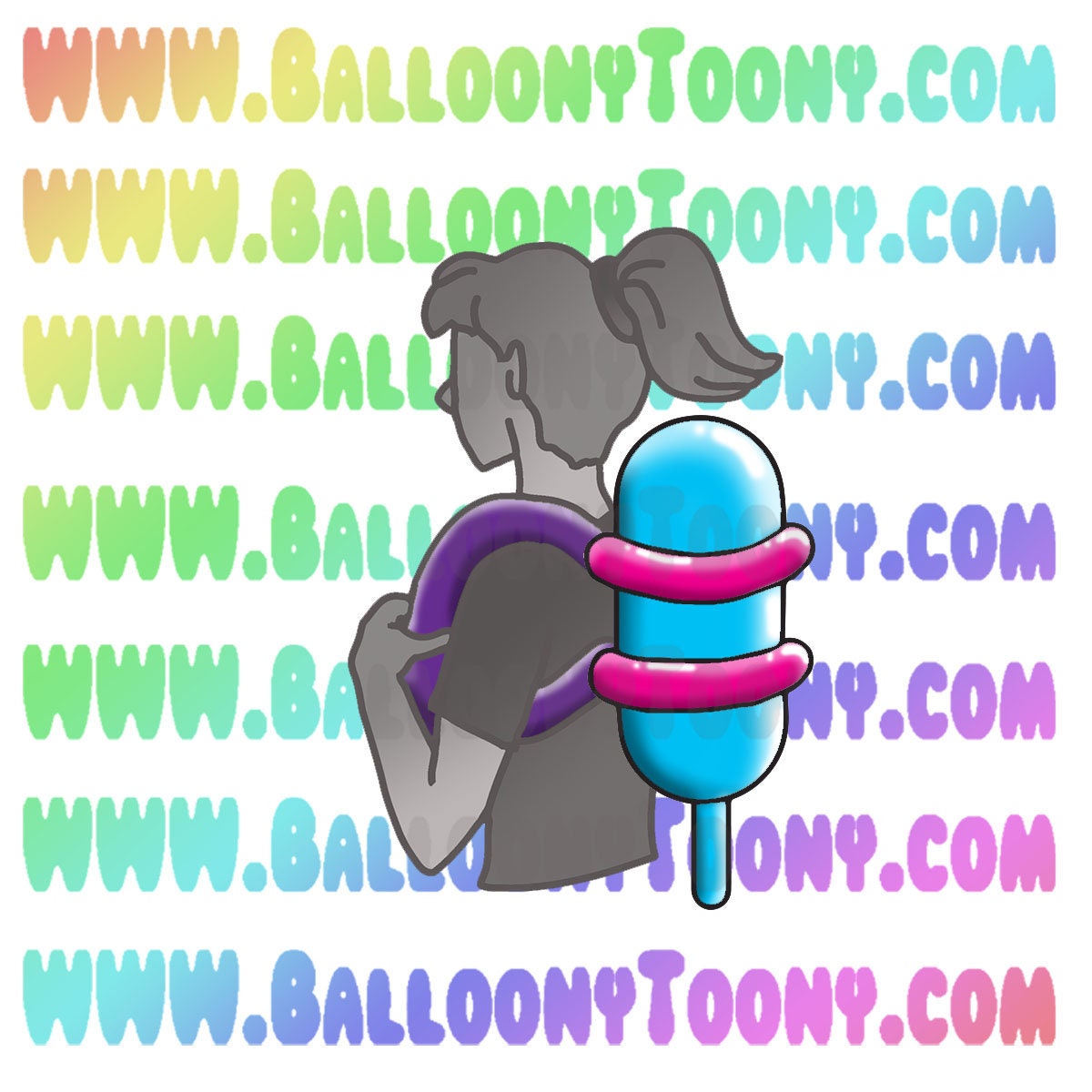 Jet Pack Backpack Variety Pack Balloon Animal 12 Image Bundle - Balloon ...