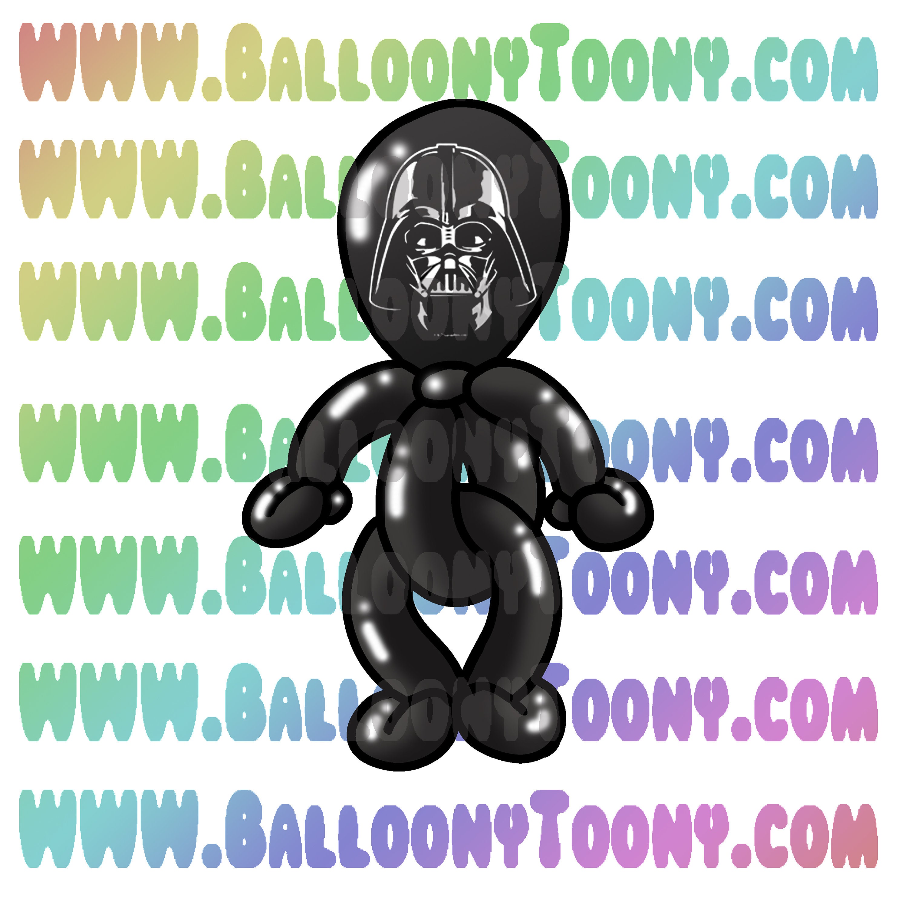 Loopy Loop Characters - Balloon Animal Image - Balloon Menu Clipart - Etsy