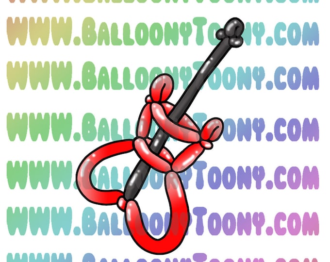 Battle Axe Balloon Animal 10 Image BUNDLE Balloon Menu Clipart Balloon ...