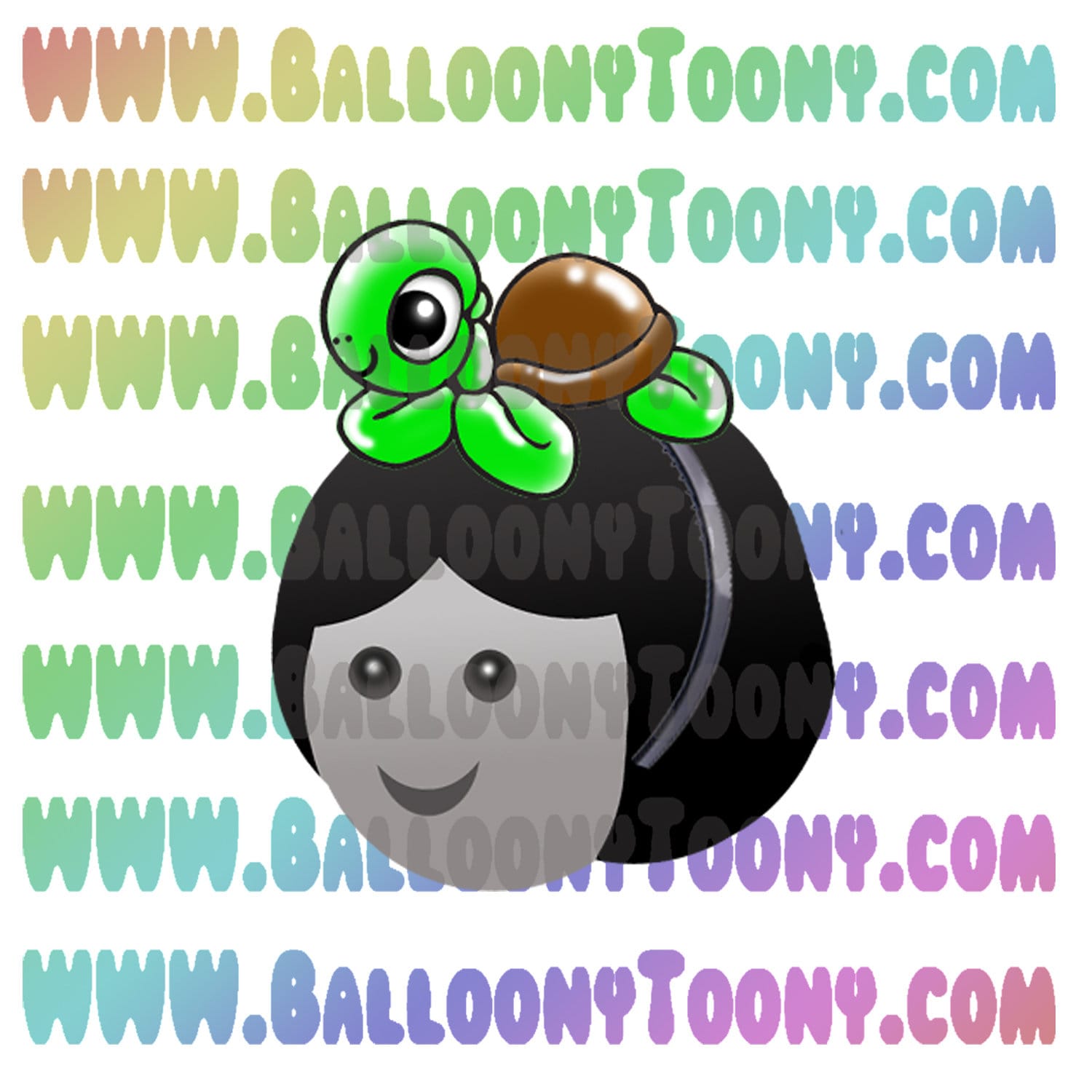 Turtle Balloon Animal Images - Balloon Menu Clipart - Etsy