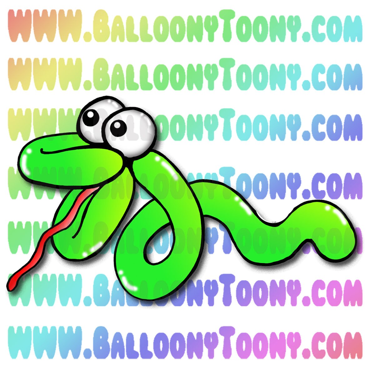 Simple Snake Balloon Animal Image - Balloon Menu Clipart - Balloon ...