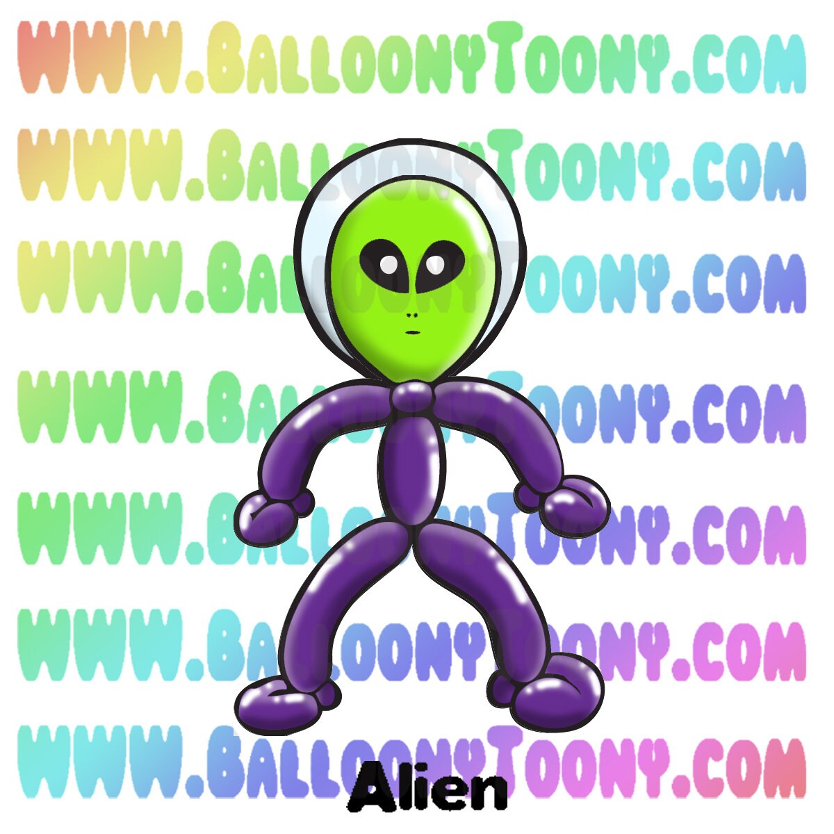 Alien Balloon Animal 16 Image BUNDLE - Balloon Menu Clipart - Plus ...