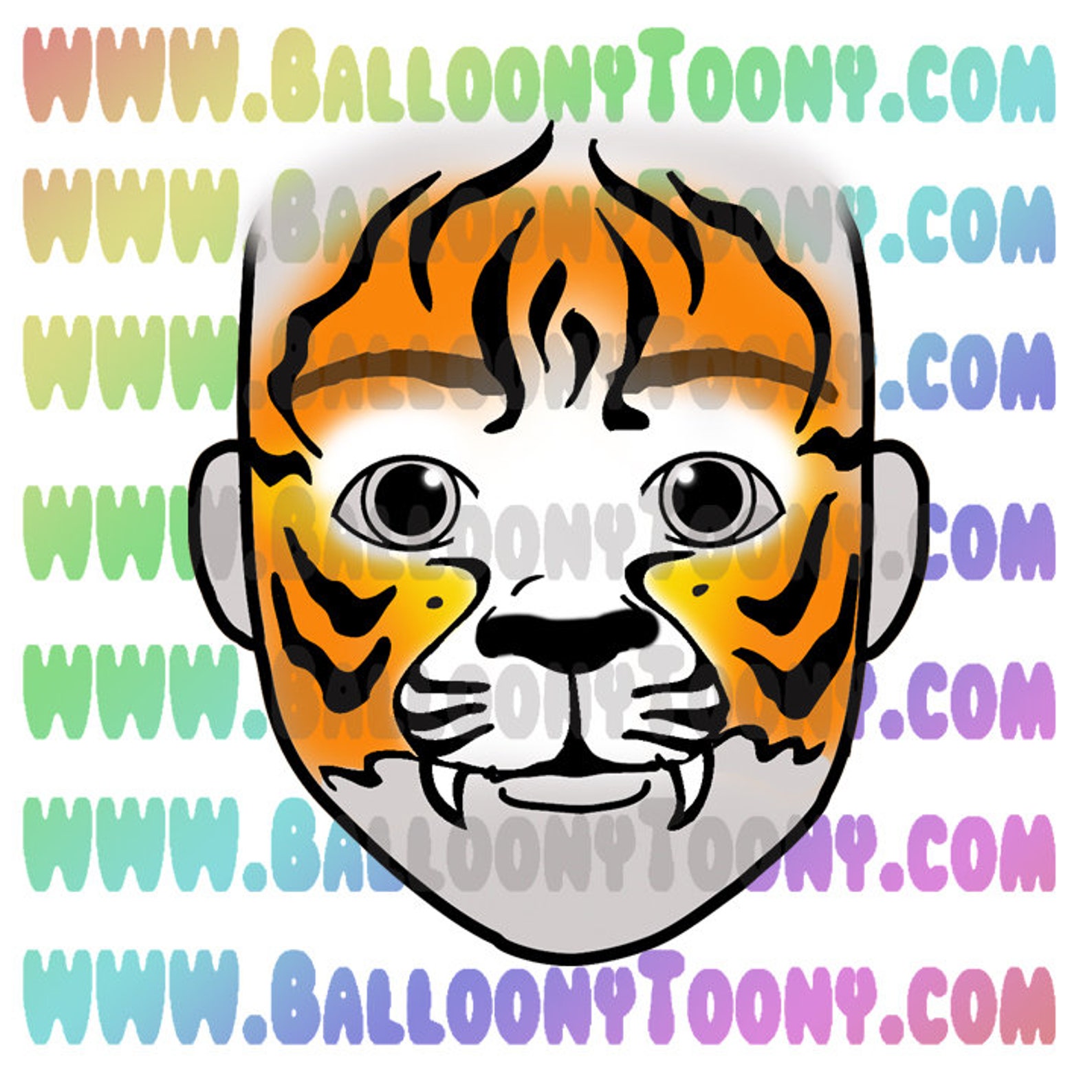 FACE PAINT MENU Page of Various Designs 10 Image Bundle - Face Painting ...