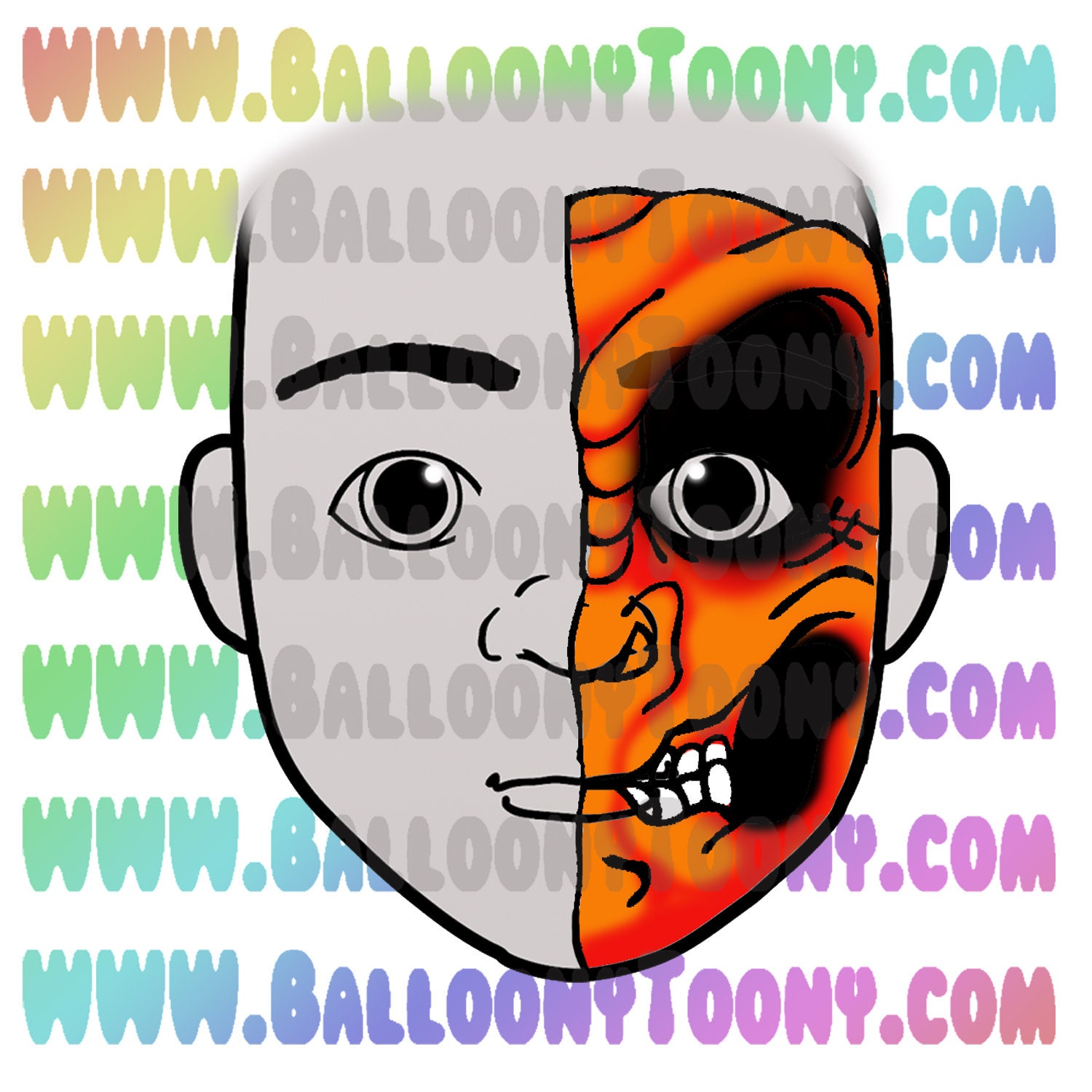 Face Painting Menu Clipart 5 Images BUNDLE - Two-face - Face Paint ...