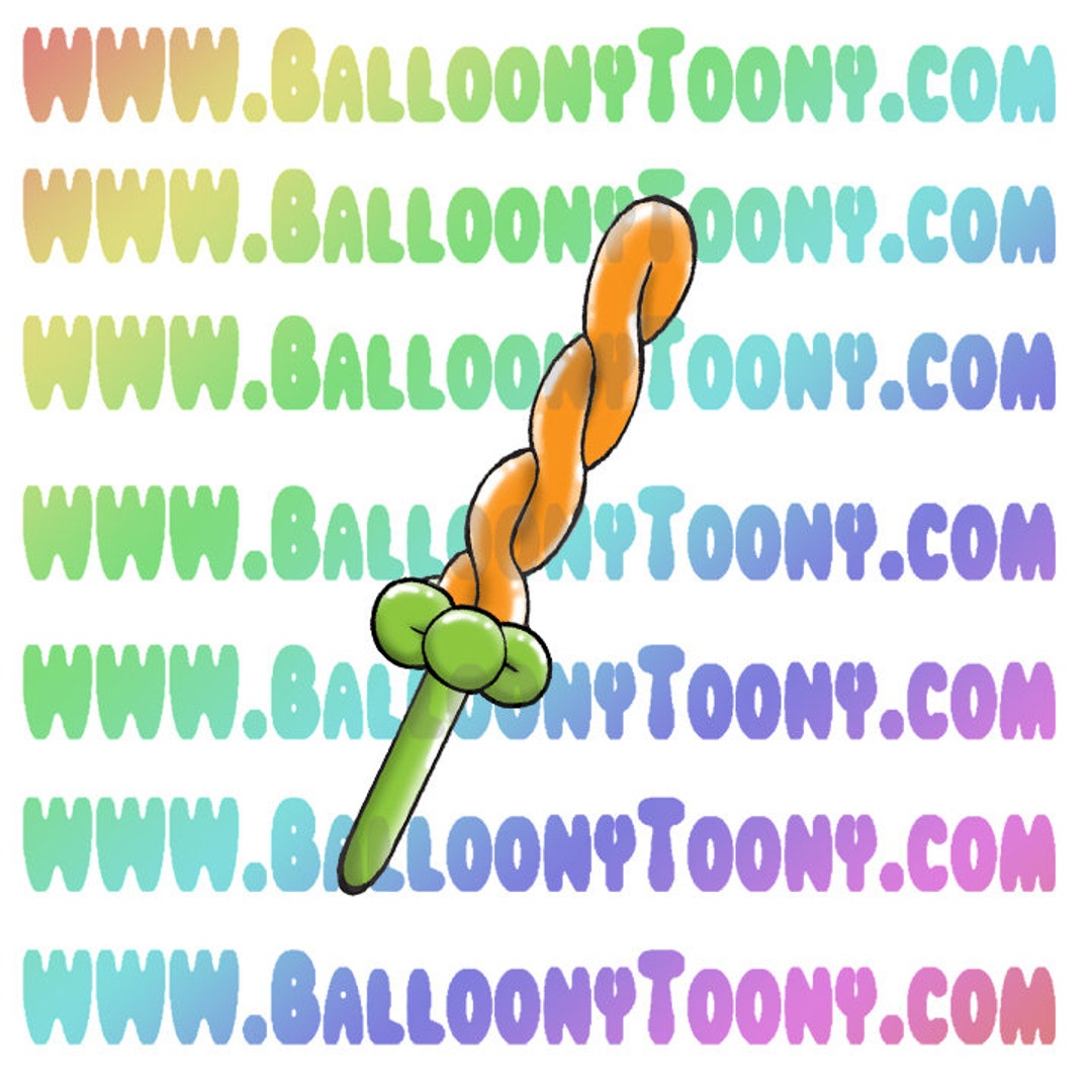 Carrot Sword Balloon Animal Image - Balloon Menu Clipart - Balloon ...