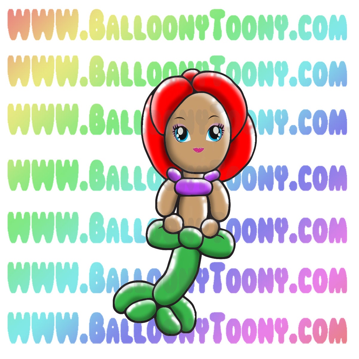 New Mermaid Balloon Animal 30 Image BUNDLE - Balloon Menu Clipart ...