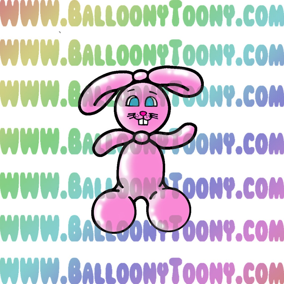 Bear Head Huggable Bunny Balloon Animal Image - Balloon Menu Clipart ...
