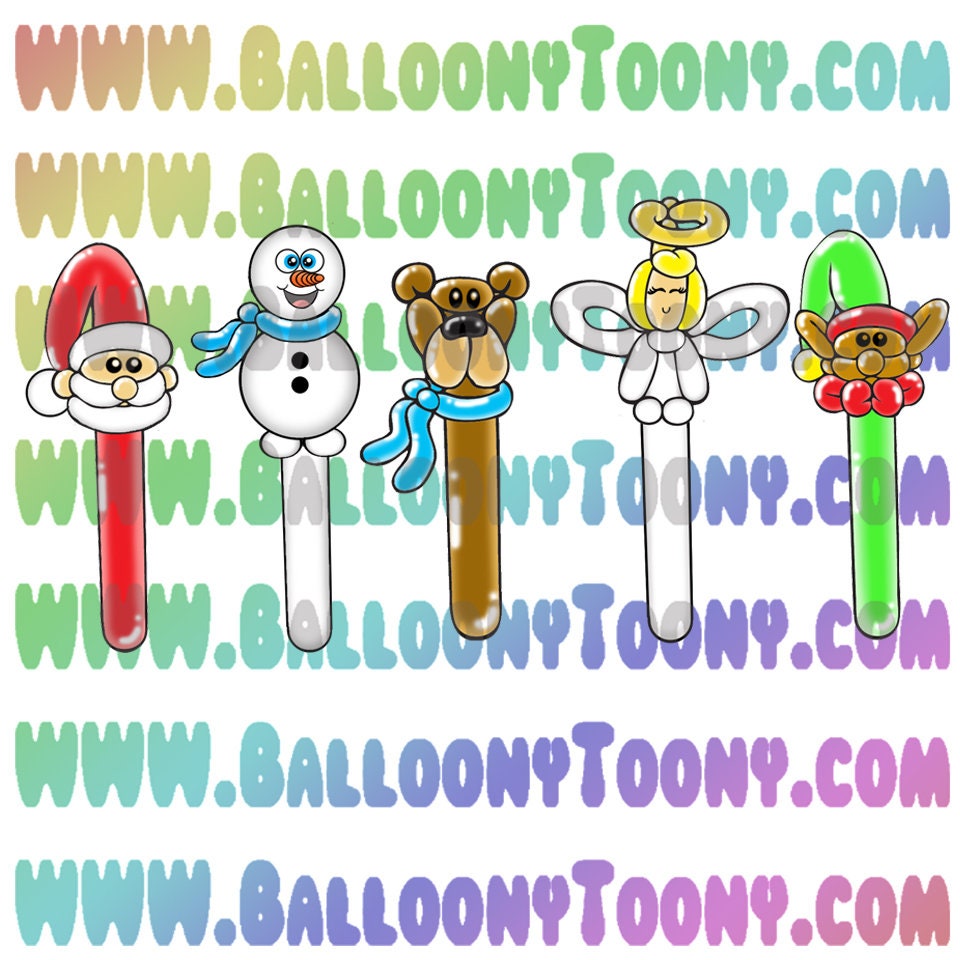 BAULDY'S JOLLY STICKS Balloon Animal 11 Image Bundle - Balloon Menu ...
