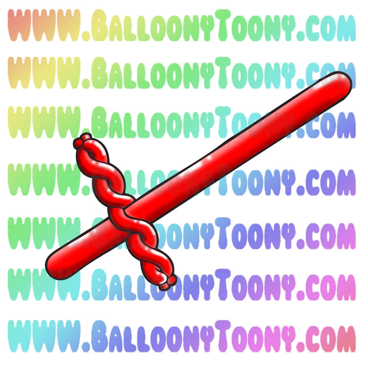 Fancy Swords Balloon Animal 24 Image BUNDLE - Balloon Menu Clipart ...