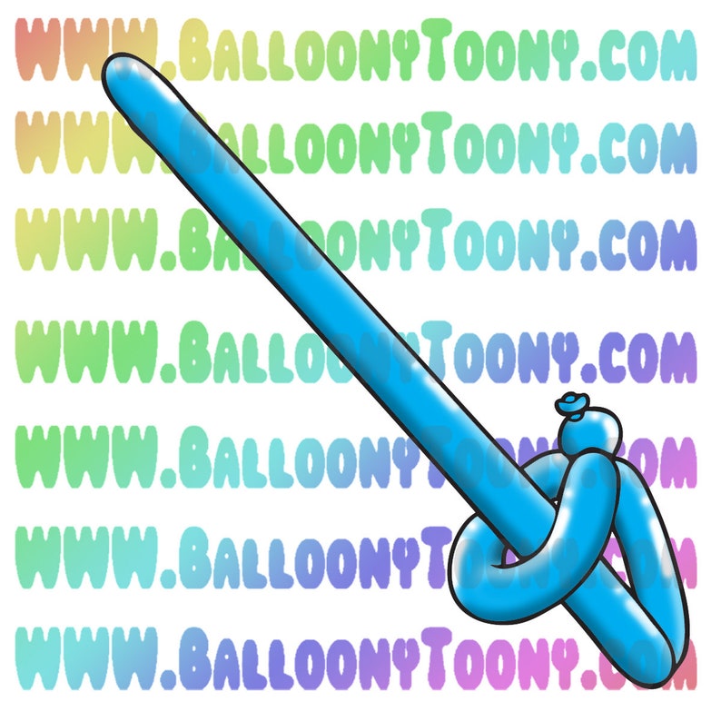 Pirate Swords (two Ways) Balloon Animal 8 Images BUNDLE - Balloon Menu ...