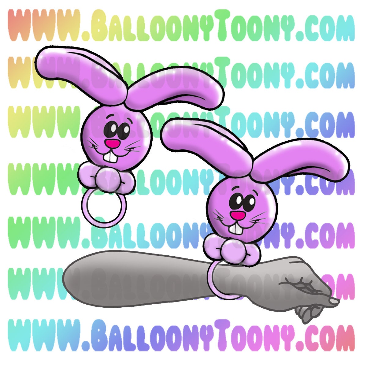 Bunny Variety Balloon Animal 35 Image BUNDLE -balloon Clipart ...