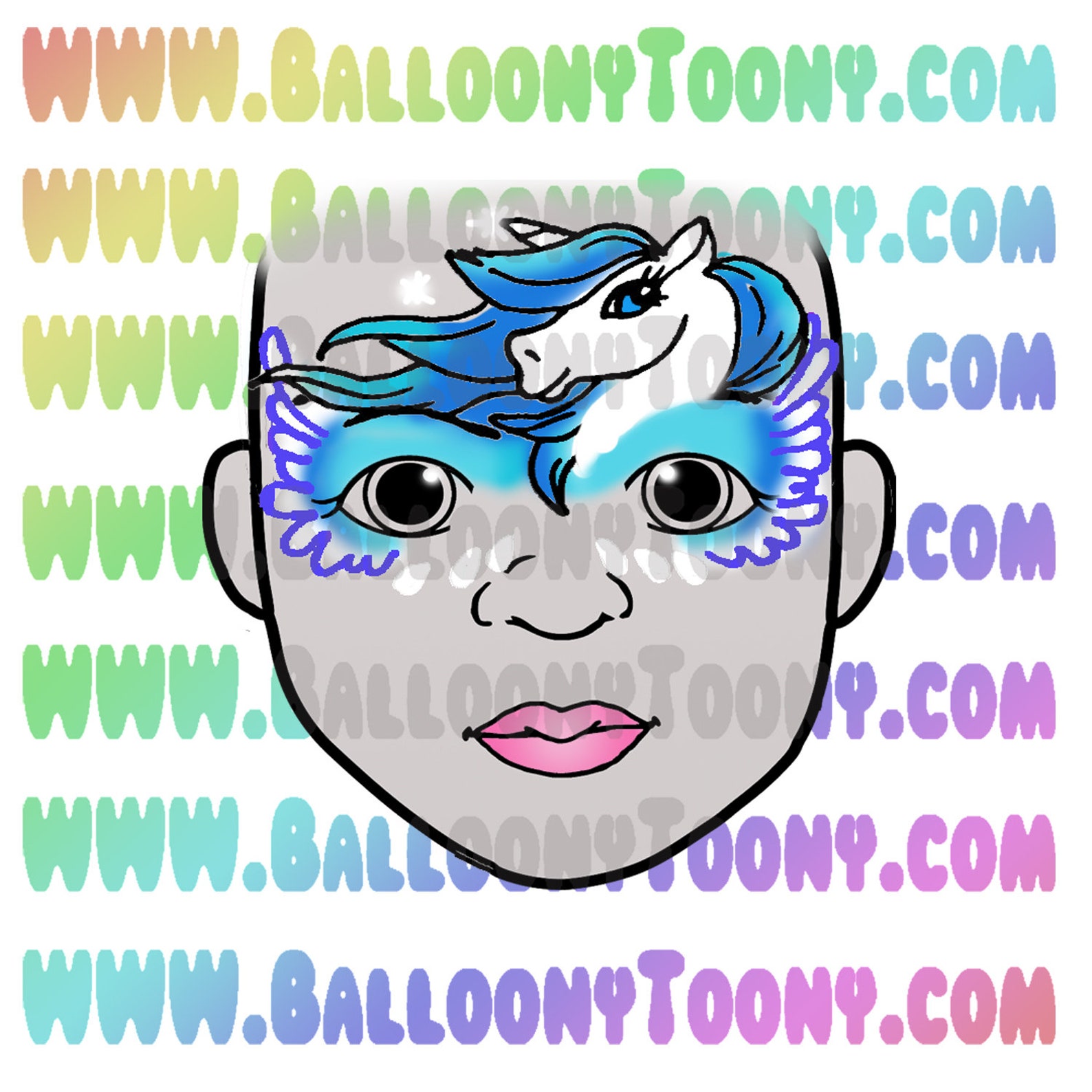 FACE PAINT MENU Pretty Faces 8 Image Bundle Face Painting Menu Page ...