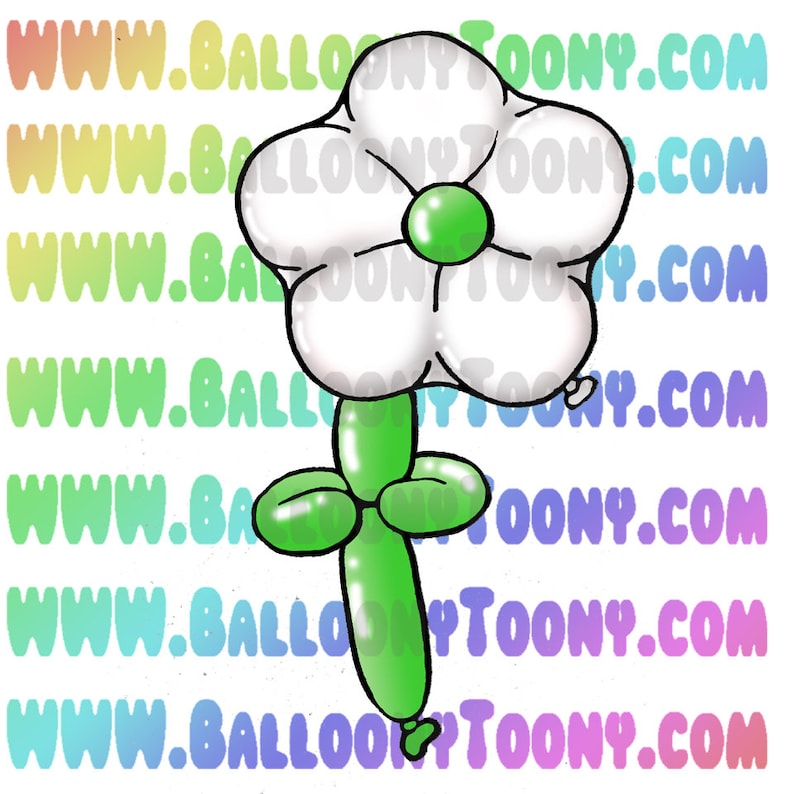 FLOWER (geo Blossom) Balloon Animal Images BUNDLE - Balloon Menu ...