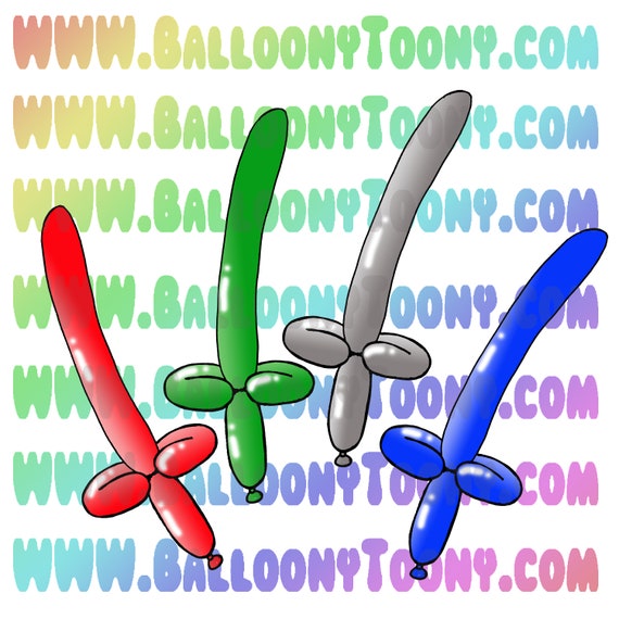 Knight Swords Balloon Animal Images Balloon Menu Clipart | Etsy