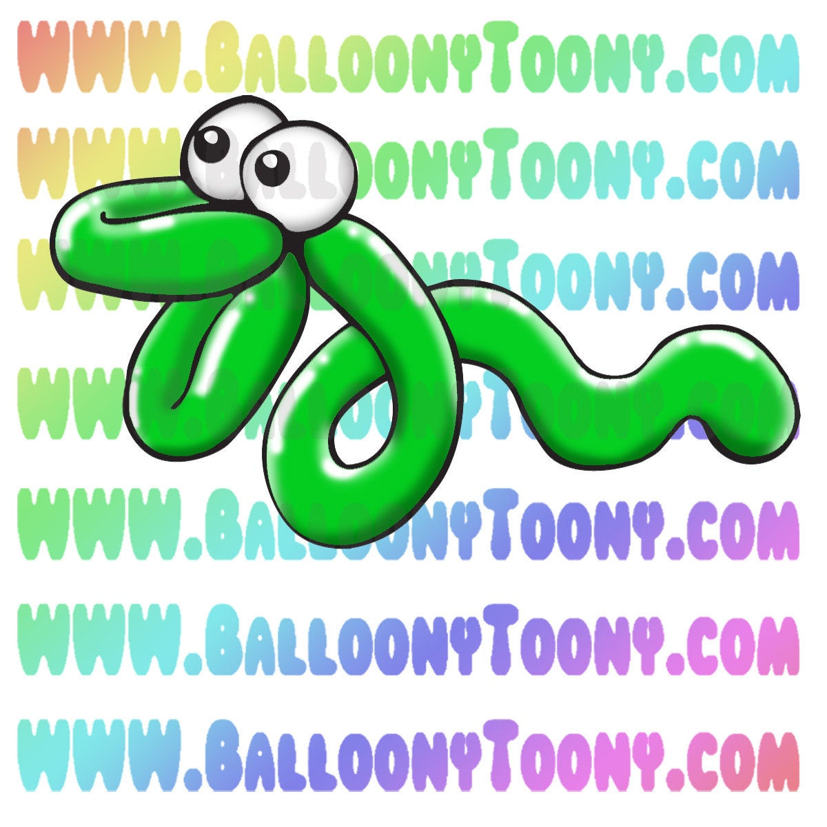 Simple Snake Balloon Animal Image - Balloon Menu Clipart - Balloon ...