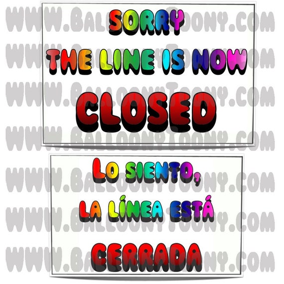 Line Closing Bundle Balloon Line Maintenance in English - Etsy