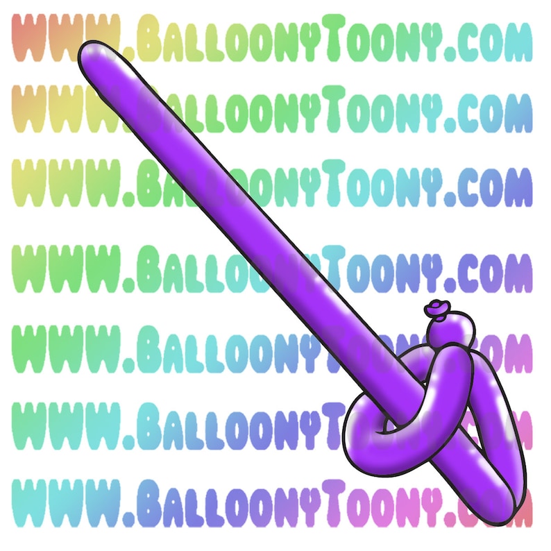 Pirate Swords (two Ways) Balloon Animal 8 Images BUNDLE - Balloon Menu ...