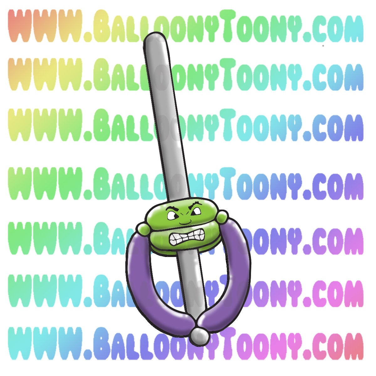 Fun Character Swords Balloon Animal 9 Images BUNDLE - Balloon Animal ...