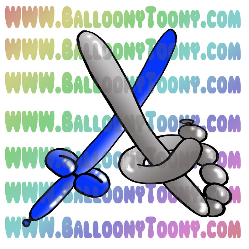 Ultimate Sword BUNDLE Balloon Animal Image - Balloon Menu Clipart - Etsy