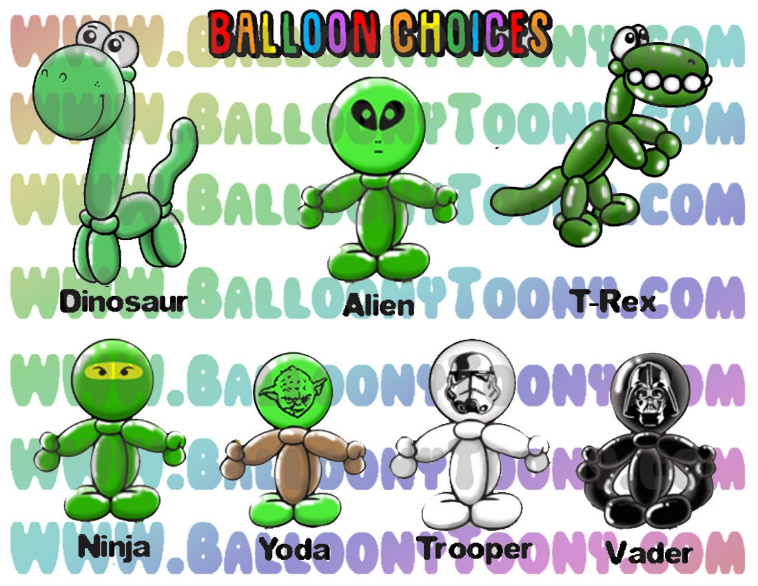 My Favorite Pages Bundle - Balloon Menu Clipart - DIGITAL DOWNLOAD ...