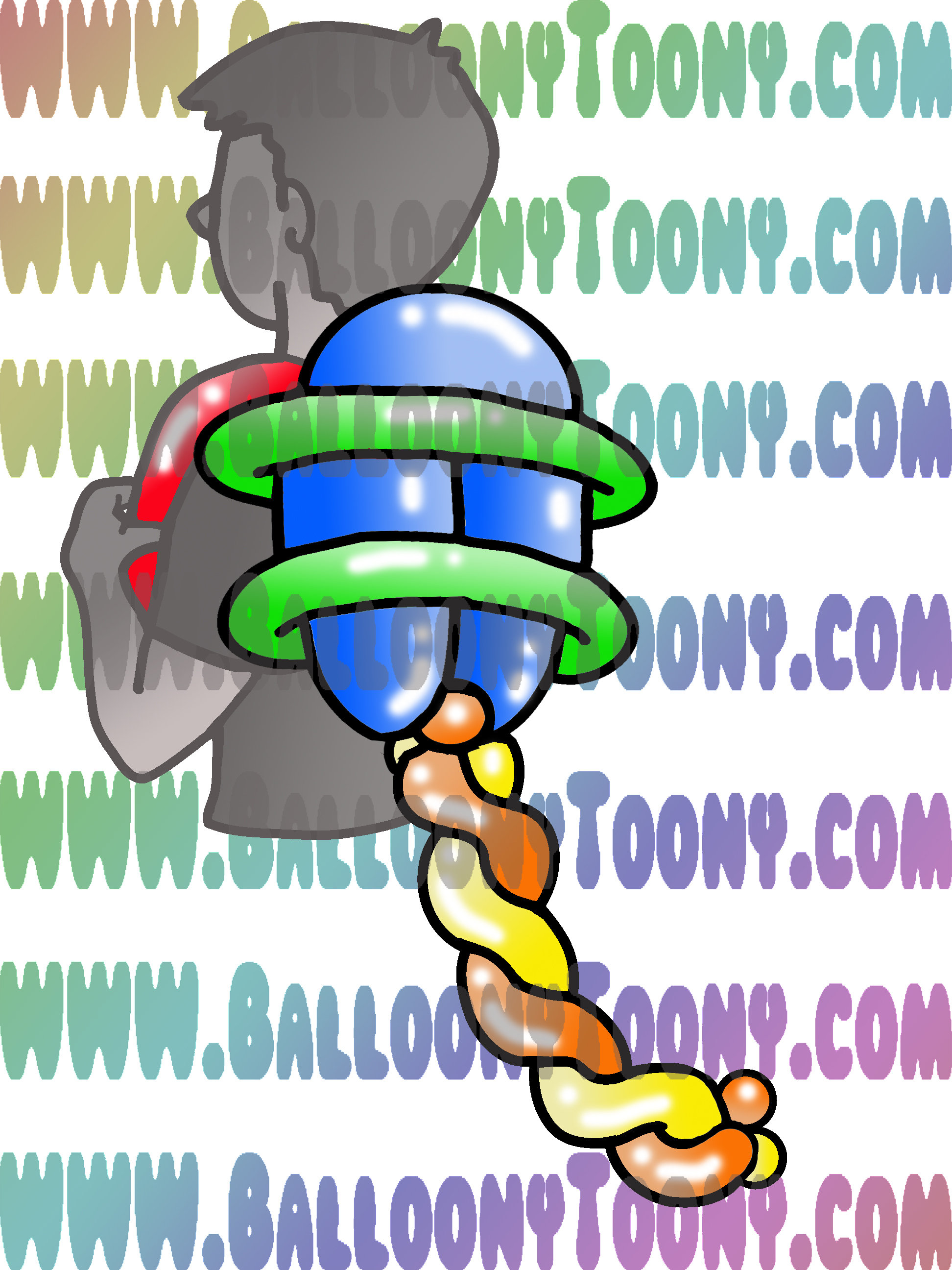 Backpack Balloon Animal 5 Images Bundle - Balloon Menu Clipart - Etsy