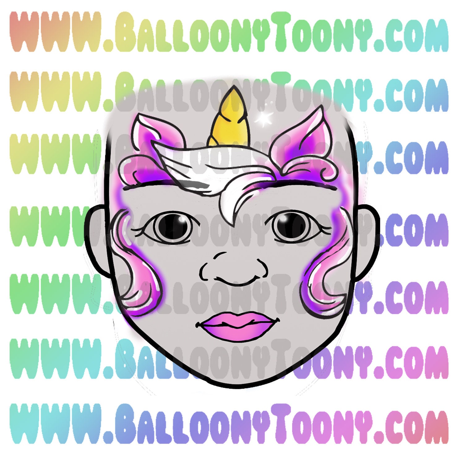 FACE PAINT MENU Pretty Faces 8 Image Bundle Face Painting Menu Page ...