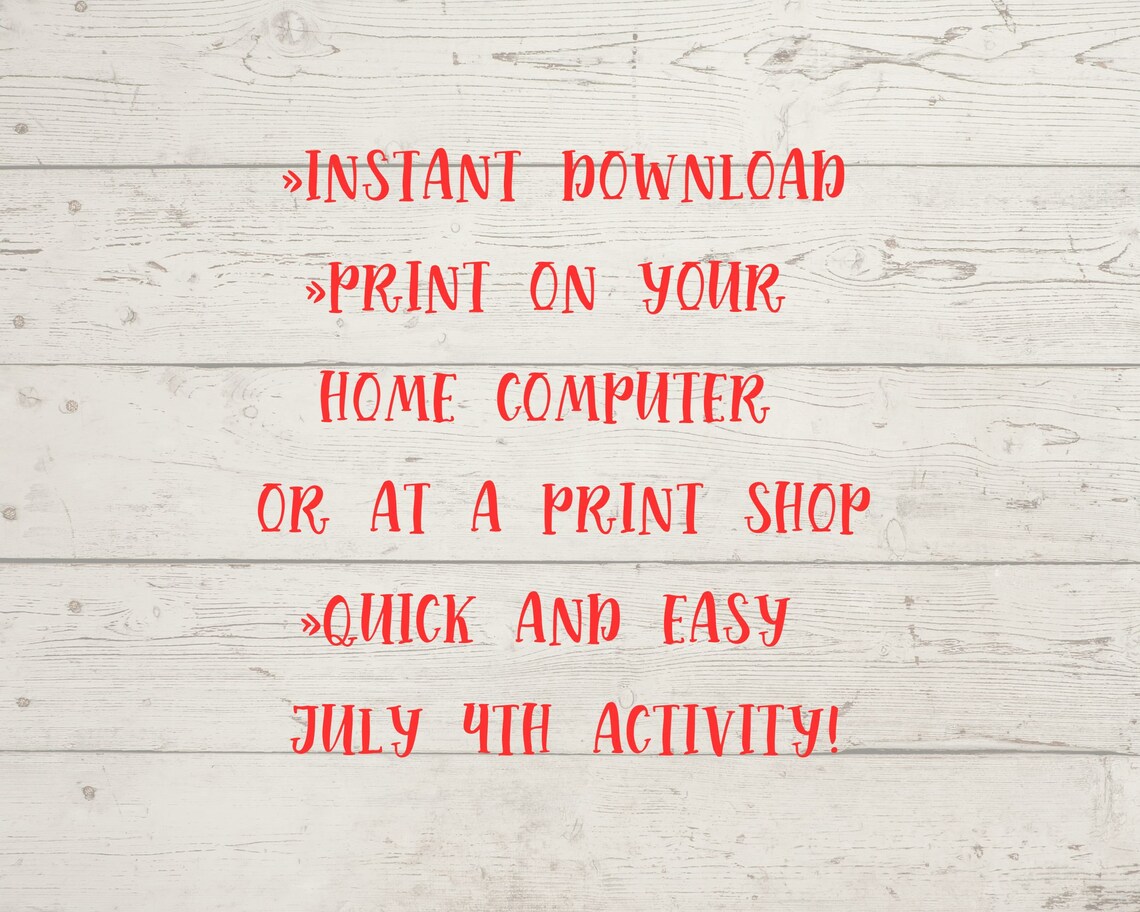 Instant Download, Printable July 4th Maze, Kids Activity, Independence ...