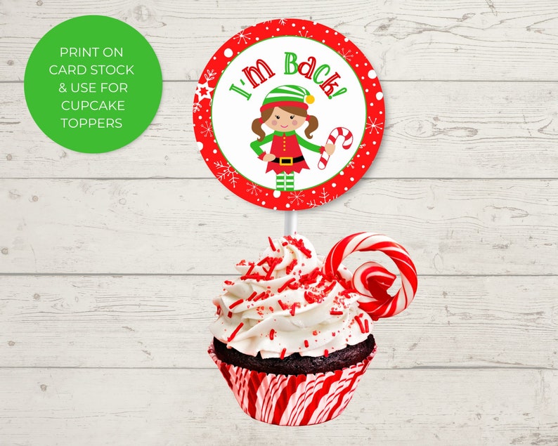 Instant Download Printable Elf Return I'm Back Gift Tags - Etsy