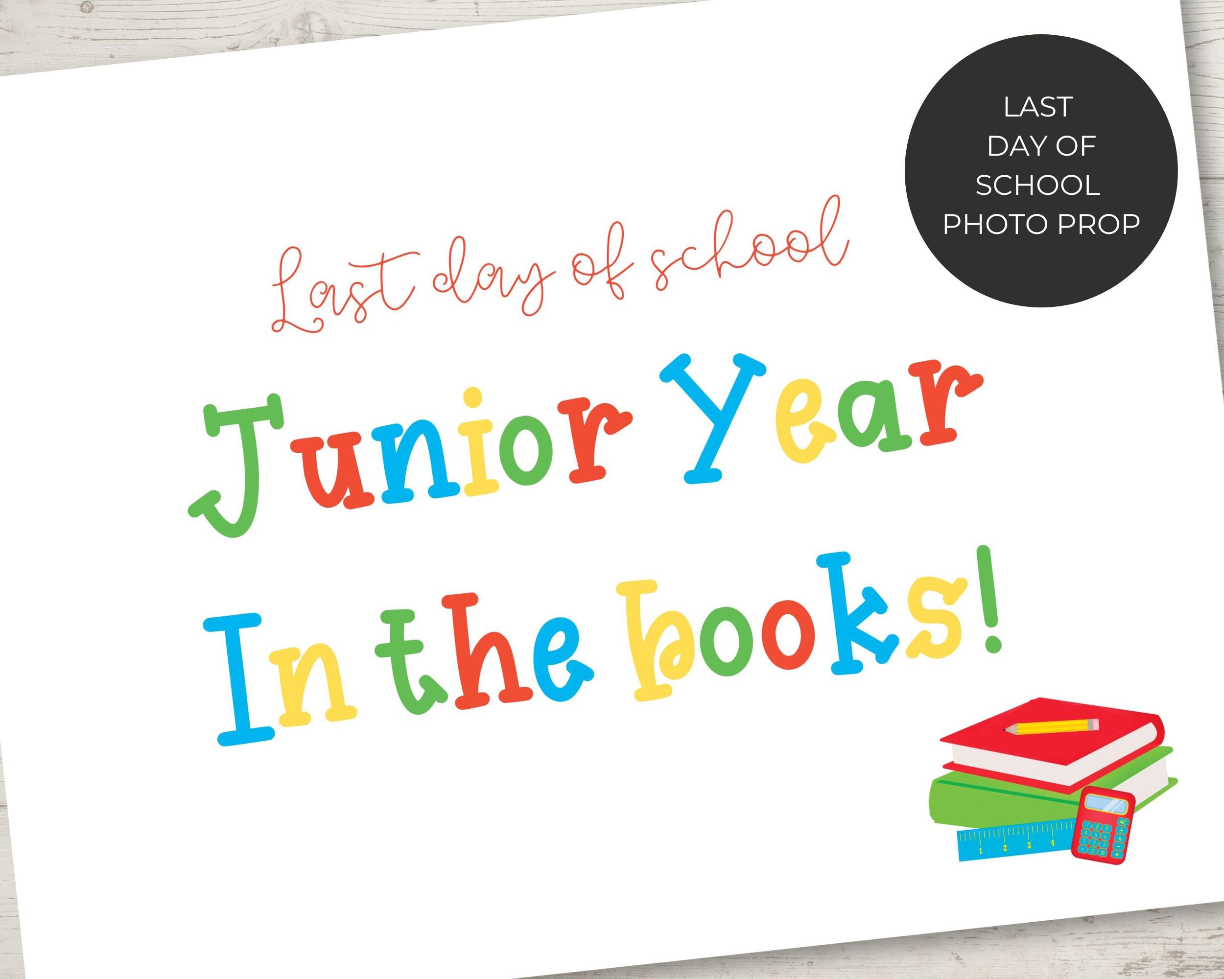 Instant Download, Digital, Last Day of School Printable Photo Sign ...