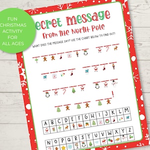 Instant Download, Printable Christmas Secret Message From the North ...