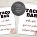 Printable Football Taco Bar and Toppings Sign, 8"x10", 5"x7" Sizes ...
