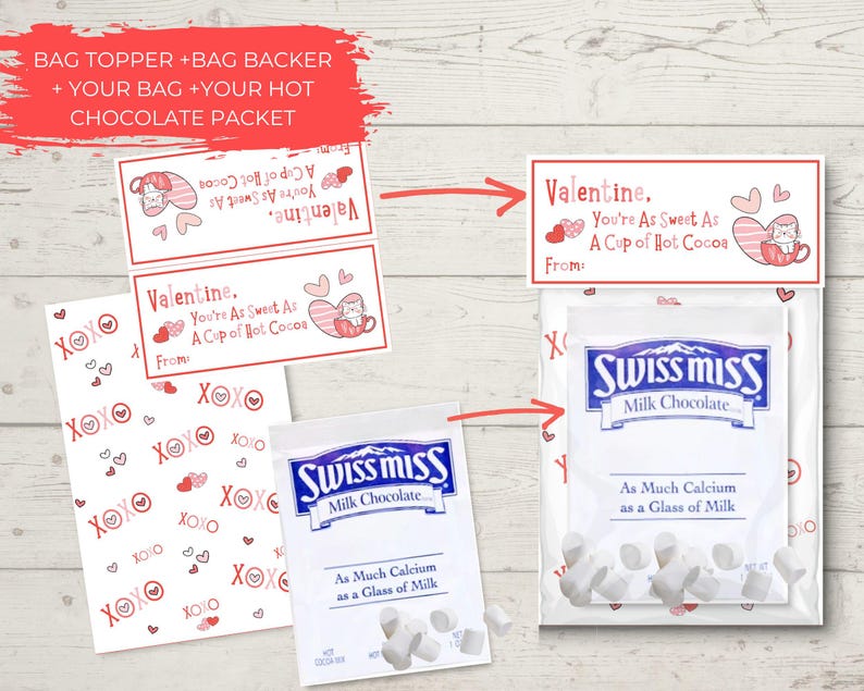 Instant Download, Printable Class Valentine's Exchange, Kids' Hot ...