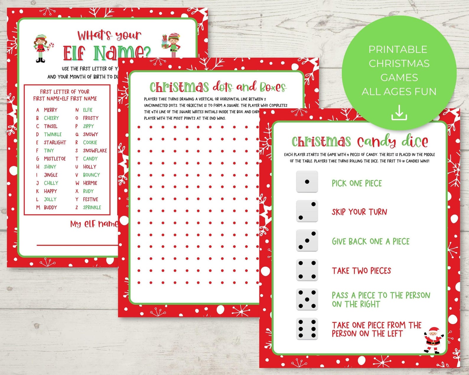 Printable, Download, Christmas Games Bundle, Holiday Party, Adults or ...