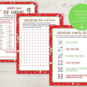 Printable, Download, Christmas Games Bundle, Holiday Party, Adults or ...