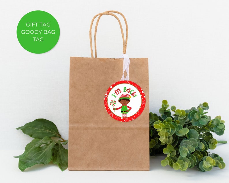 Instant Download Printable Elf Return I'm Back Gift Tags - Etsy